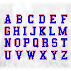 Sports Clipart: Alphabet Letter Templates Grouped on Single Sheet ...