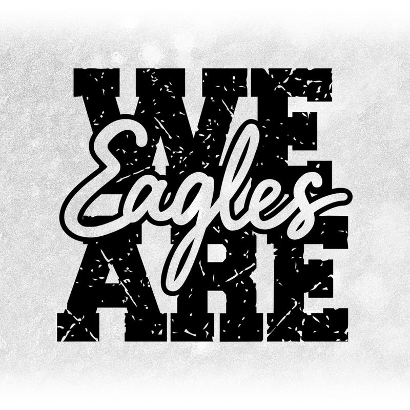 Eagles Cursive Svg - Etsy