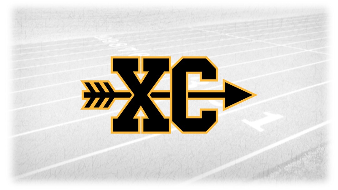Sports Clipart: Black College Style Letters xc for Cross Country With ...