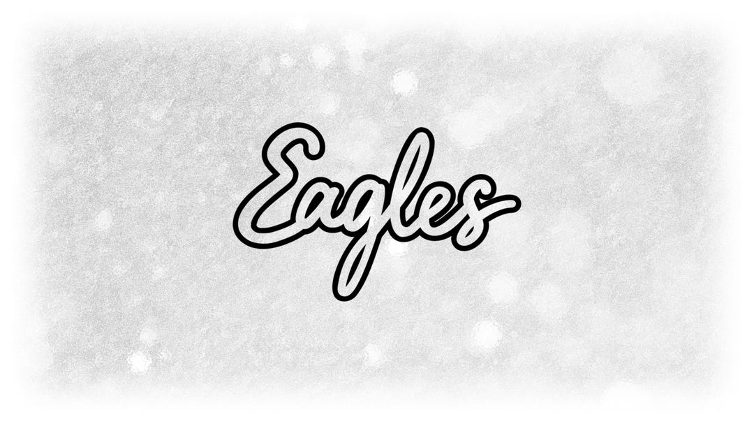 Sports Clipart: Script Cursive Style "eagles" Team Mascot Name Cutout ...