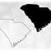Geography Clipart: Black Solid Silhouette and Outline of the State of ...