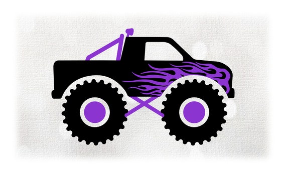 Real Purple Monster Trucks