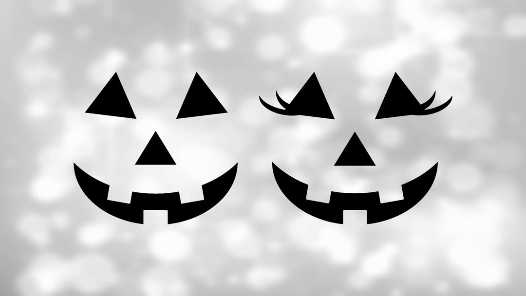 Holiday Clip-art: Halloween Smiling Carved Pumpkin Faces or Jack-o ...