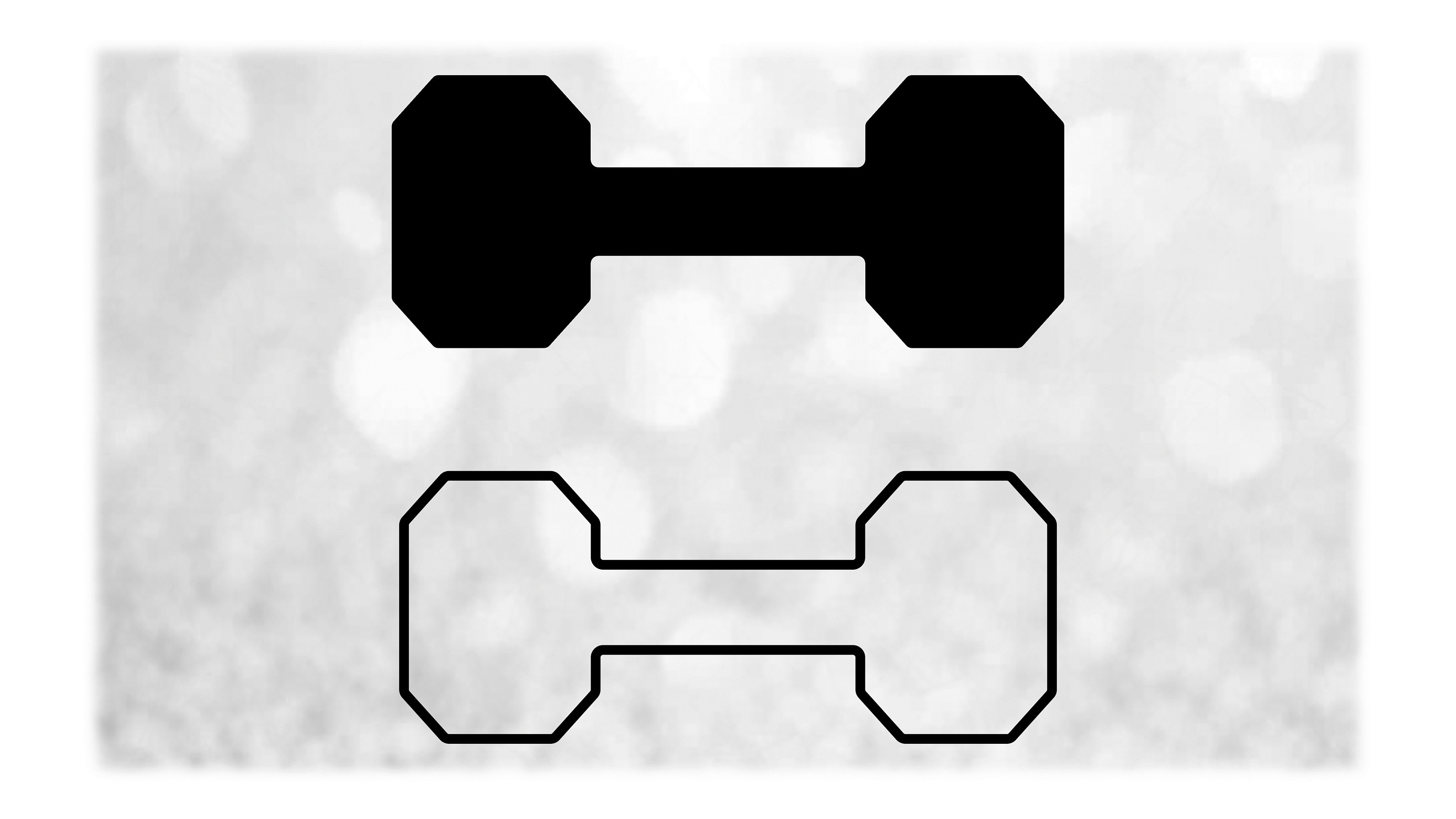 Sports Clipart: Black Solid and Outline Dumbbell / Dumb Bell - Etsy Canada
