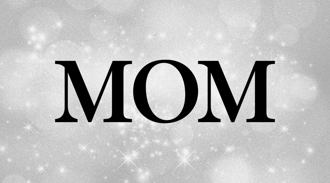 Family Clipart Moms: Simple Elegant Word mom in | Etsy