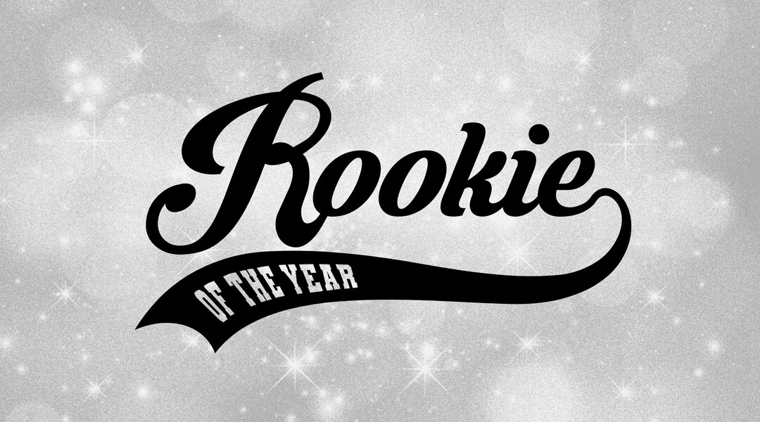 Sports Clipart: Baseball Style Swoosh Word rookie With of the Year ...
