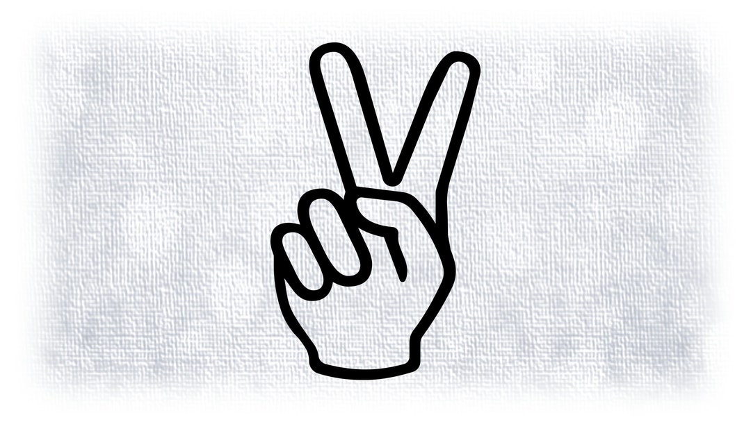 Shape Clipart: Large Simple Easy Black Outline of Hand Making Sign ...