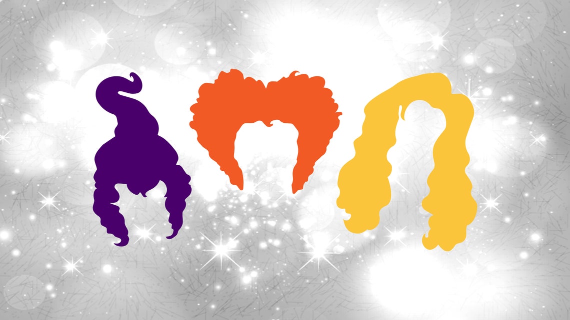 Entertainment Clipart: Hair Silhouettes of Sanderson Sisters - Etsy