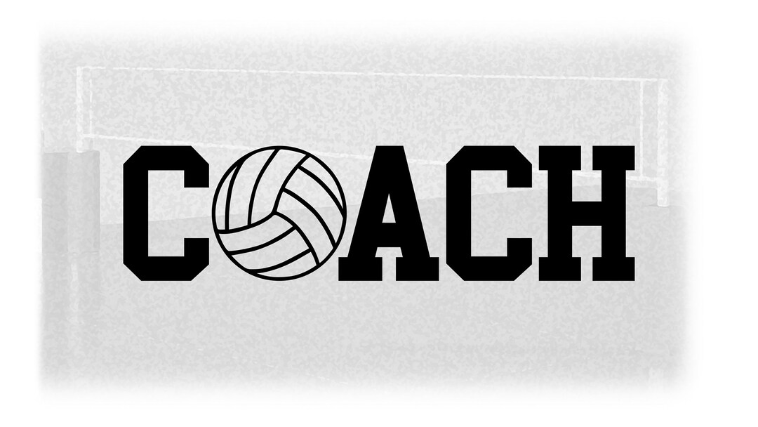 Sports Clipart: Black Word "coach" in Collegiate Block Type With Bold ...