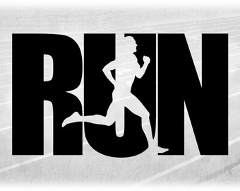 Running Man Cutout - Etsy