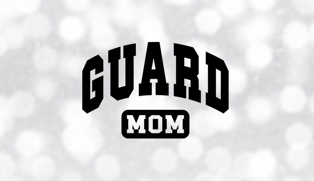 Sports Clipart: Arched Black Bold Word "guard" in Varsity Style With ...