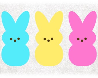 Scrapbooking Welcome Marshmallow Bunny Bunnies Peeps Candy Easter Color ...