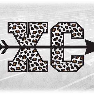 Sports Clipart: Bold Block Letters xc for Cross Country With Arrow ...