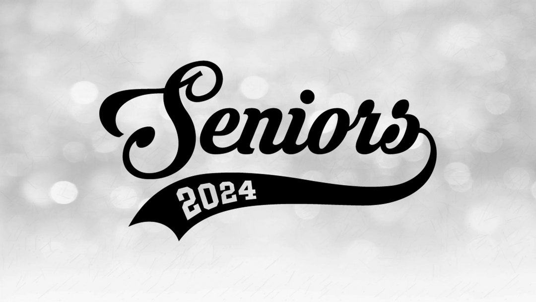 Education Clipart: Black Script Word seniors in Baseball Style W ...
