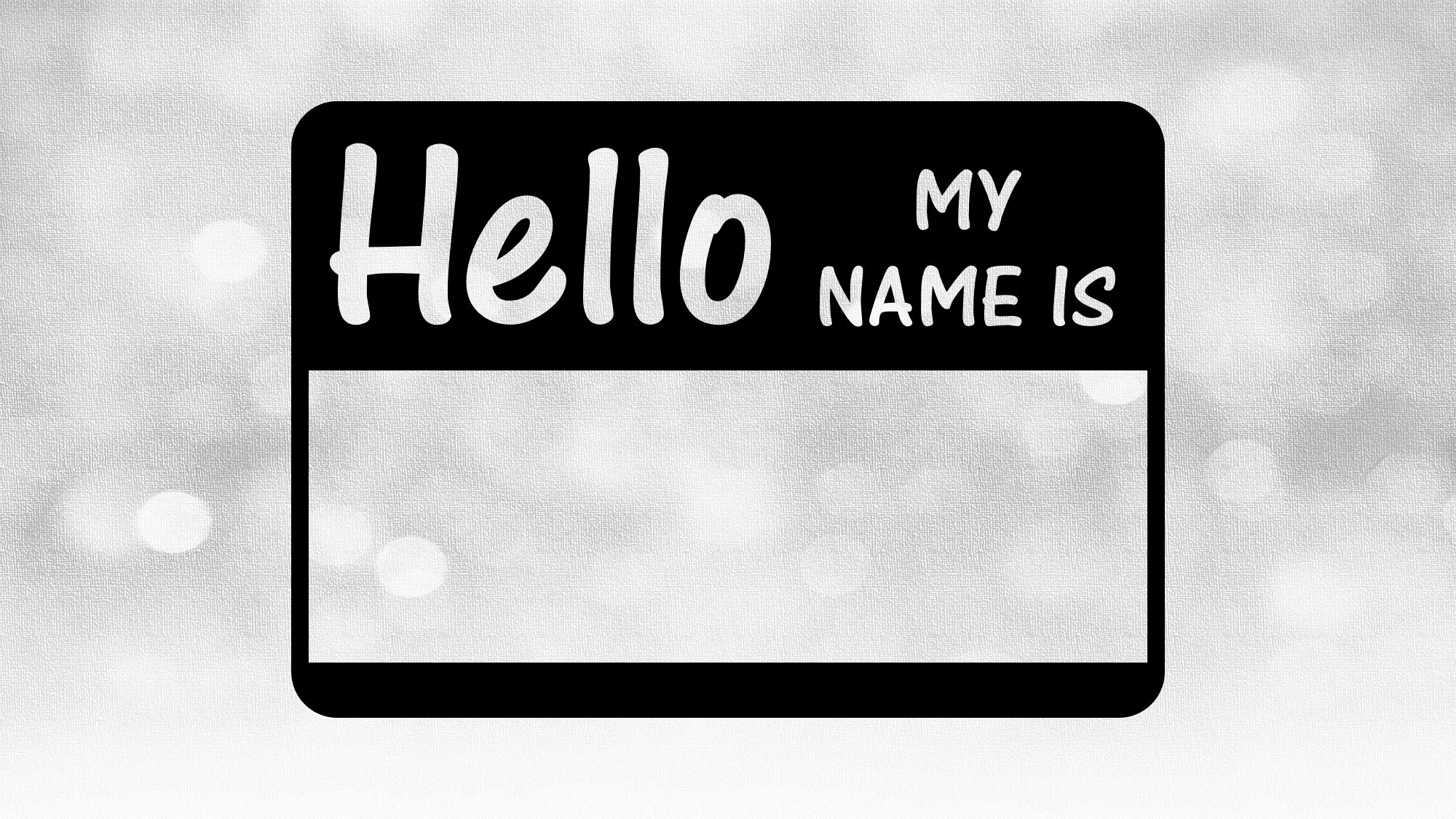 Hello Clipart Black And White