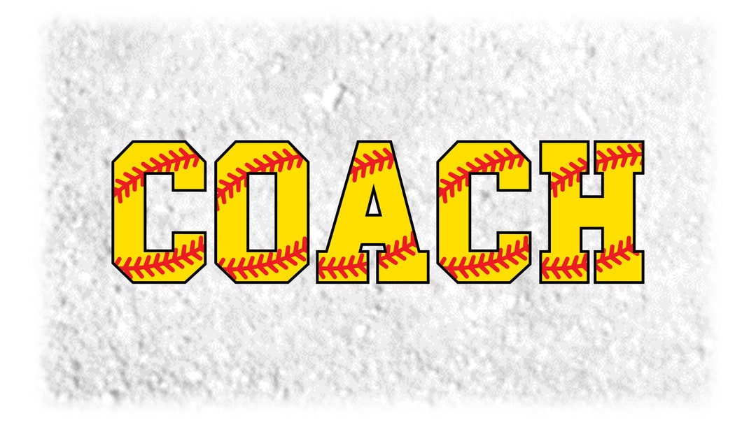 Sports Clipart: College Style Word coach in - Etsy
