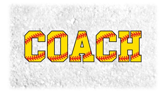 Sports Clipart: College Style Word coach in - Etsy