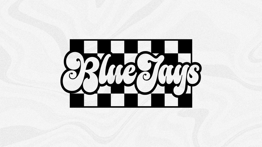 Sports Clipart: Team Mascot Name "blue Jays" in Groovy Retro Style ...