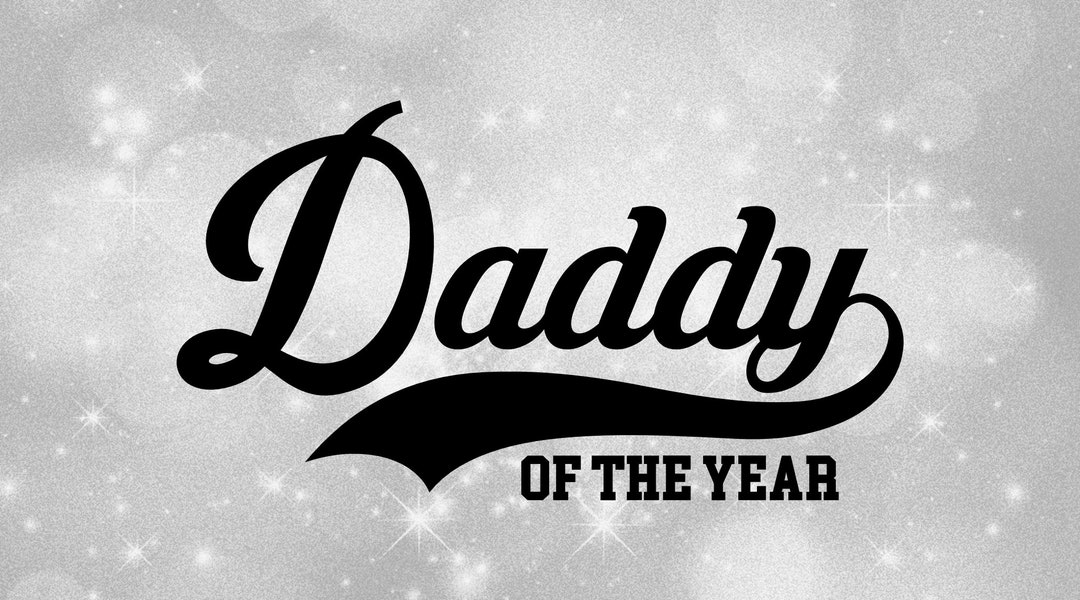 Family Clipart - Dad/daddy/father: Large Baseball Style Swoosh Word ...