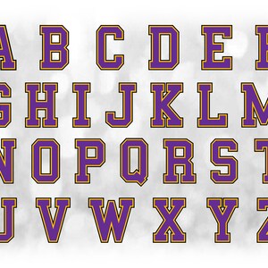 Sports Clipart: Alphabet Letter Templates Grouped on Single Sheet ...