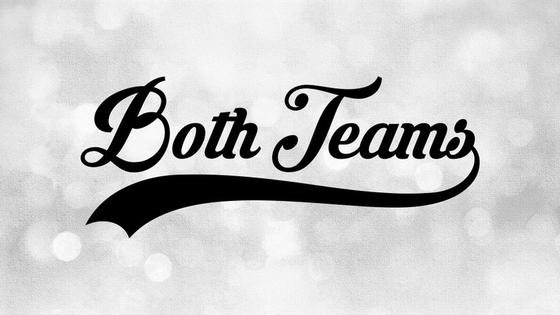 Sports Clipart: Words both Teams to Cheer for Both | Etsy