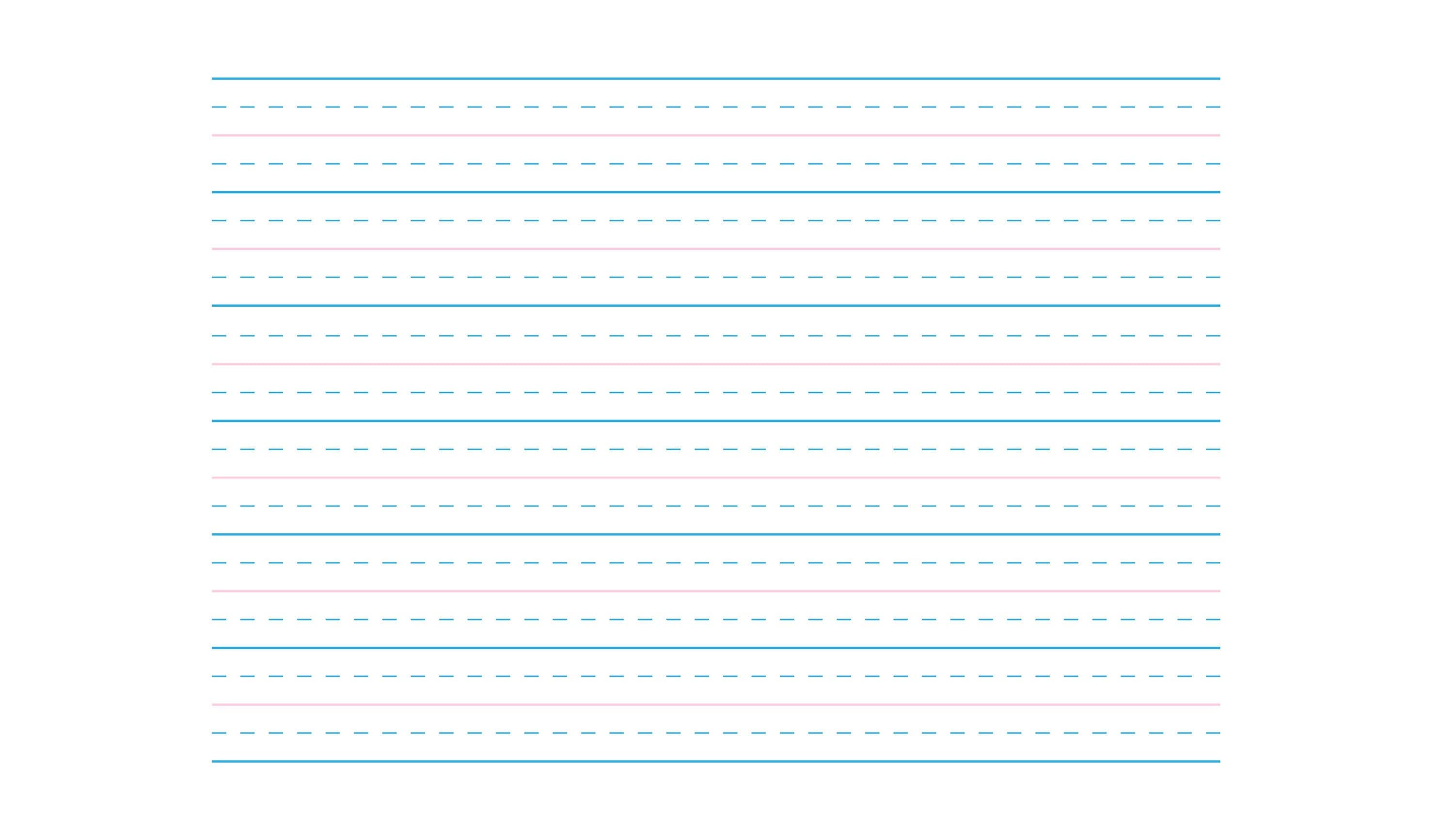 Kindergarten Lined Paper Clip Art