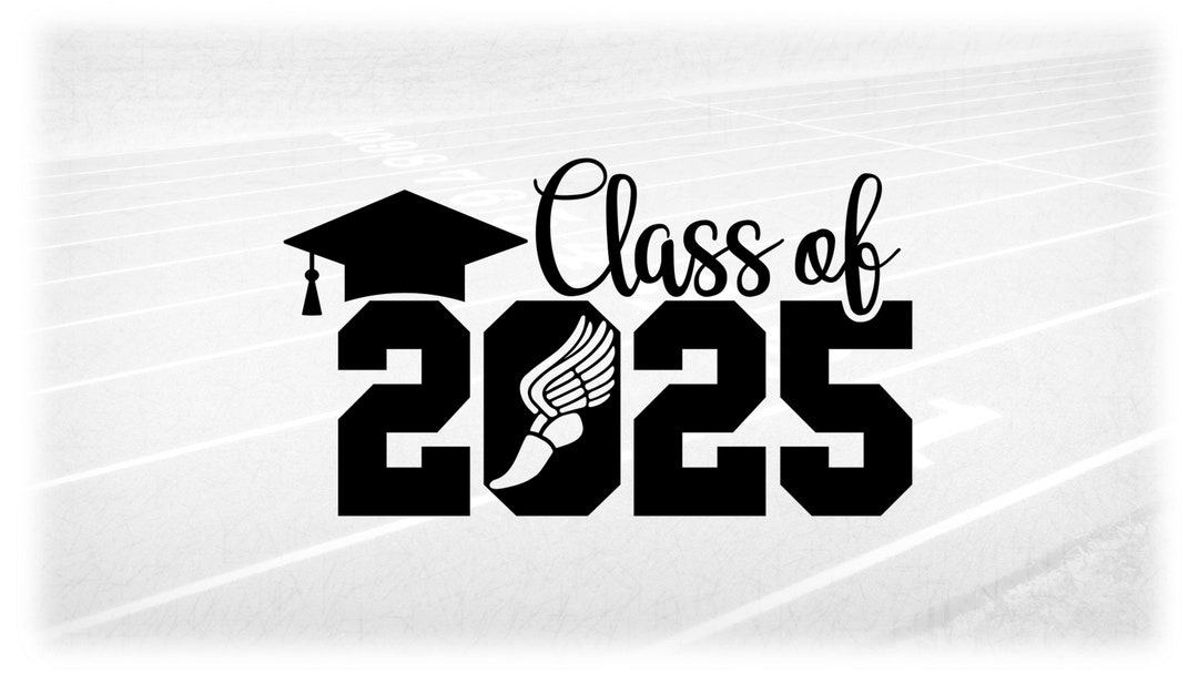 Educational Clipart: Black Words "class of 2025" in Script & Bold ...