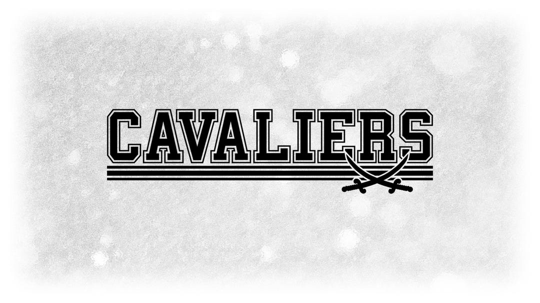 Sports Clipart: Black Bold "cavaliers" Team Name in Varsity Style Above ...