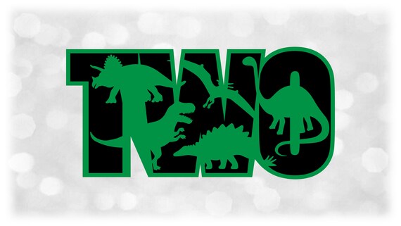 Animal Clipart: Black Word two With Cutout - Etsy