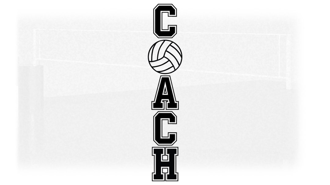 Sports Clipart: Black Word coach in Collegiate Block Type With ...