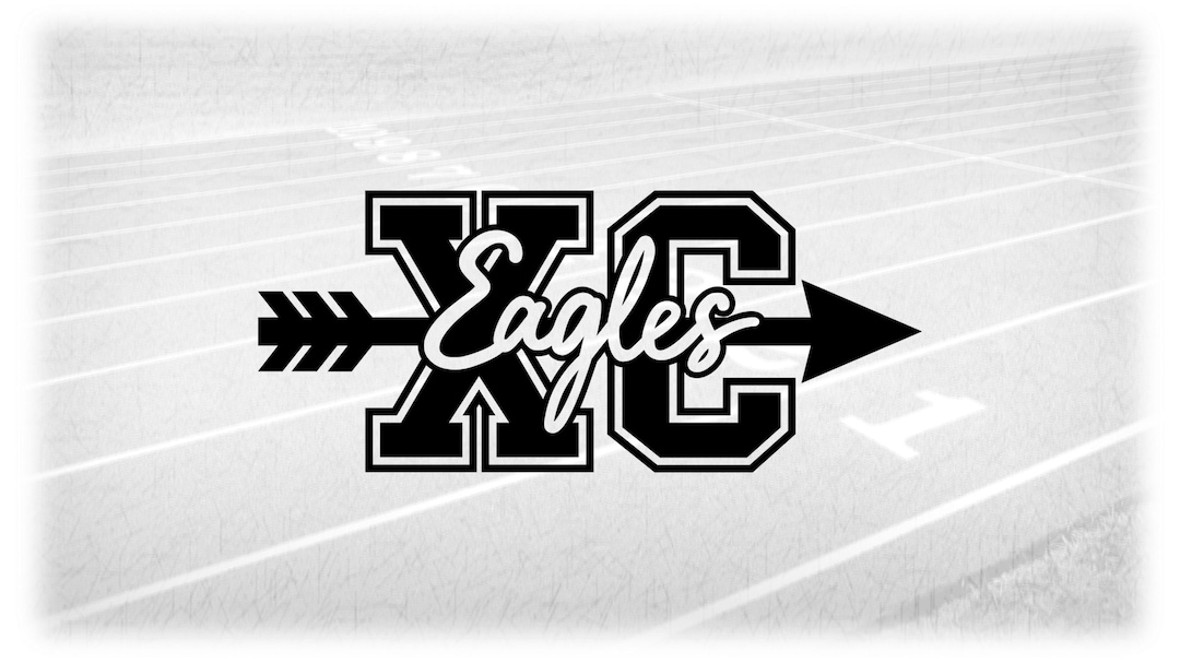 Sports Clipart: Thick Black Varsity Letters "xc" With Arrow for Cross ...