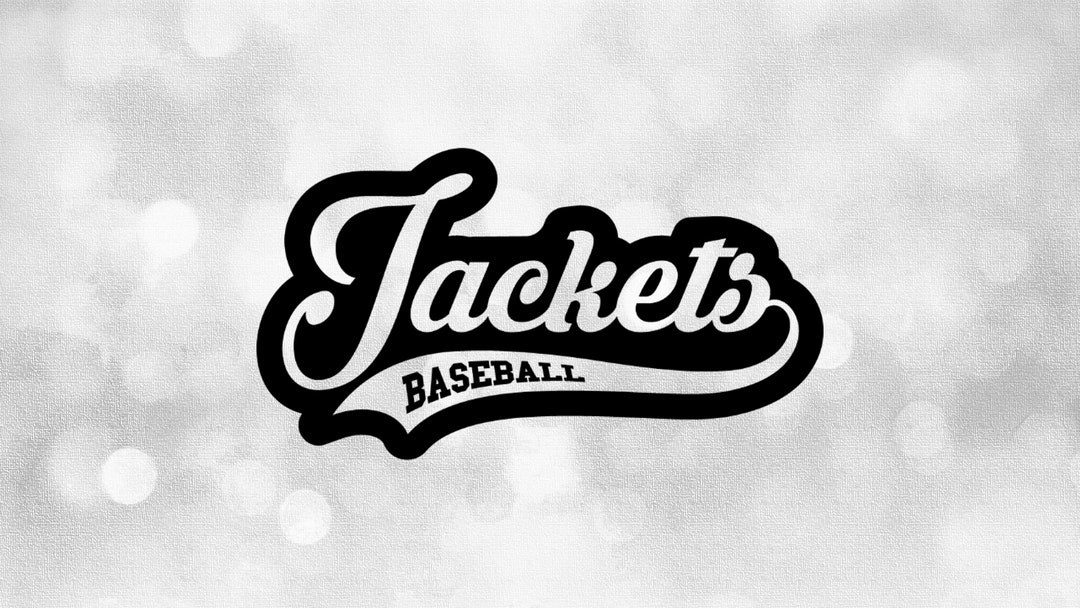 Sports Clipart: Cutout of Black "jackets" Team Name in Script Style ...