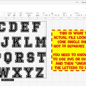 Word Clipart: Black Varsity/college Alphabet Letter Templates Grouped ...