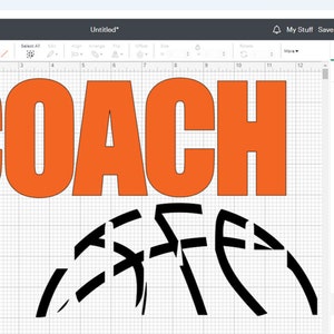 Sports Clipart: Bold Orange Word coach With Black Layer of Basketball ...