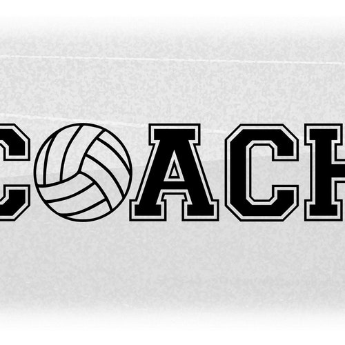 Sports Clipart: Black Word coach in Collegiate - Etsy