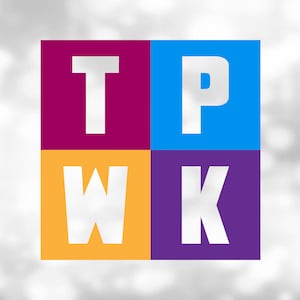 Inspirational Clipart: Letters TPWK Cut Out of Colorful Cubes for ...