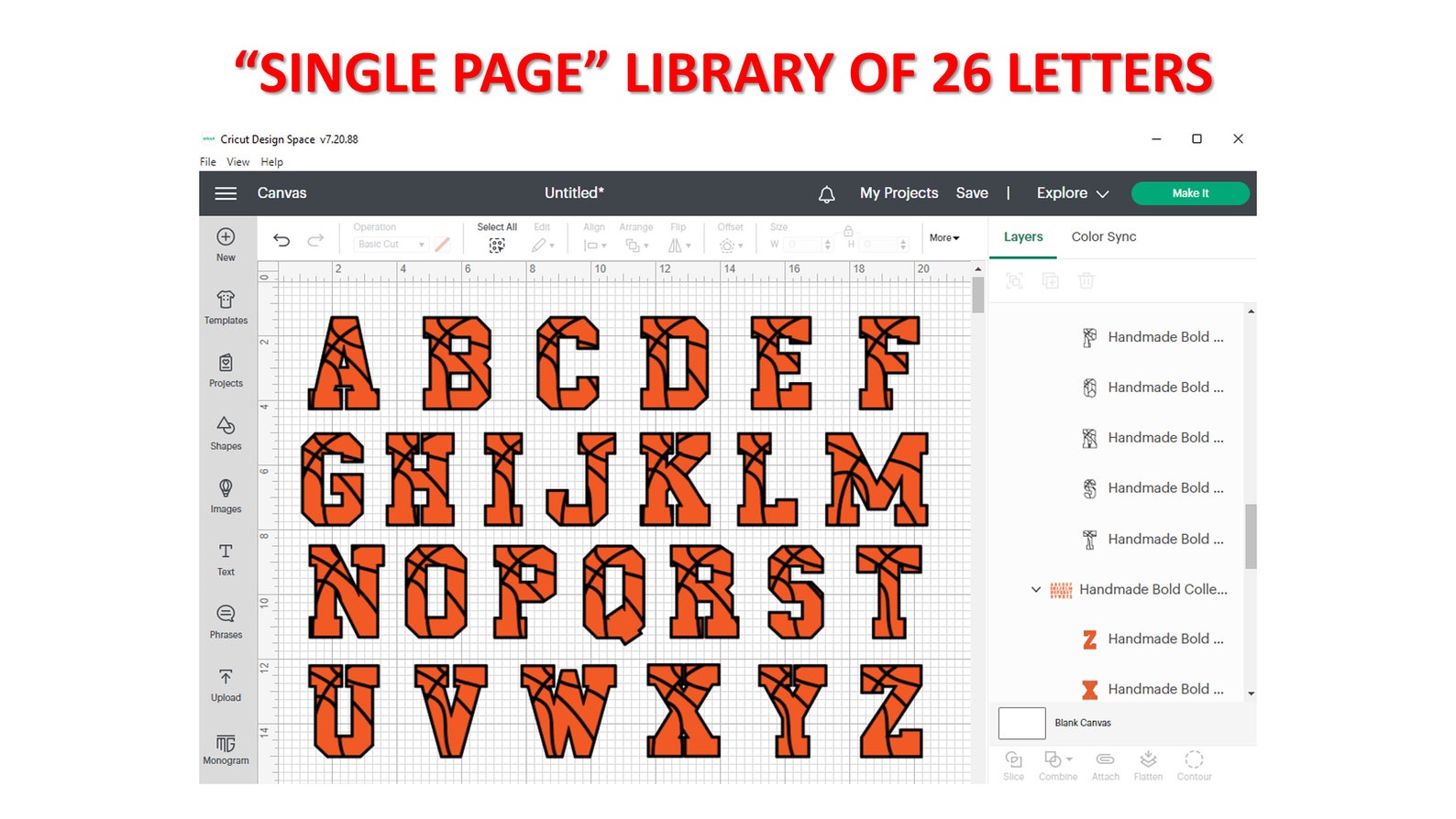 Sports Clipart: Basketball Layered Alphabet Letters on ONE - Etsy