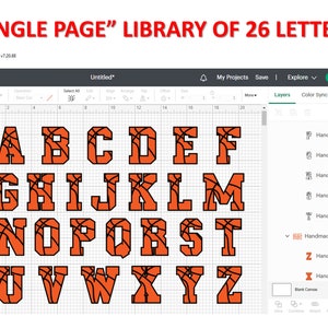 Sports Clipart: Basketball Layered Alphabet Letters on ONE Single Sheet ...