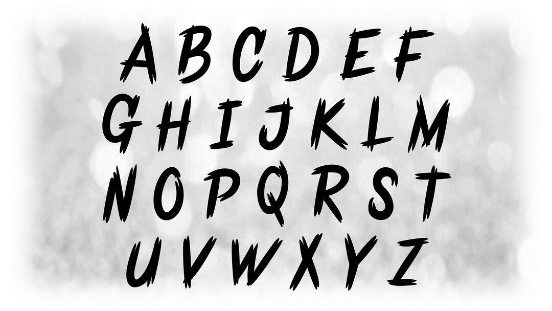 Word Clipart: Black Halloween Style Alphabet Letter Templates Grouped ...