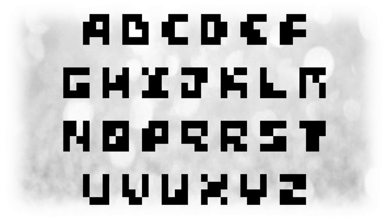 Word Clipart: Alphabet Letter Templates Grouped on ONE Single - Etsy