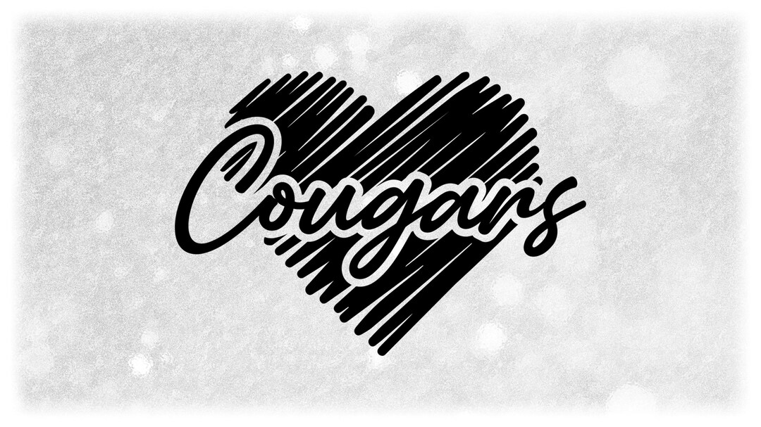 Sports Clipart: Black Script "cougars" Team Mascot Name Cutout of ...