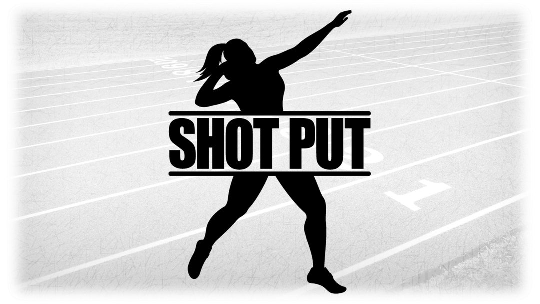 Sports Clipart: Word discus Inside Black Silhouette of Track & Field ...