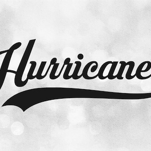 Sports Clipart: Black "hurricaness" Team Name in Baseball Type W ...