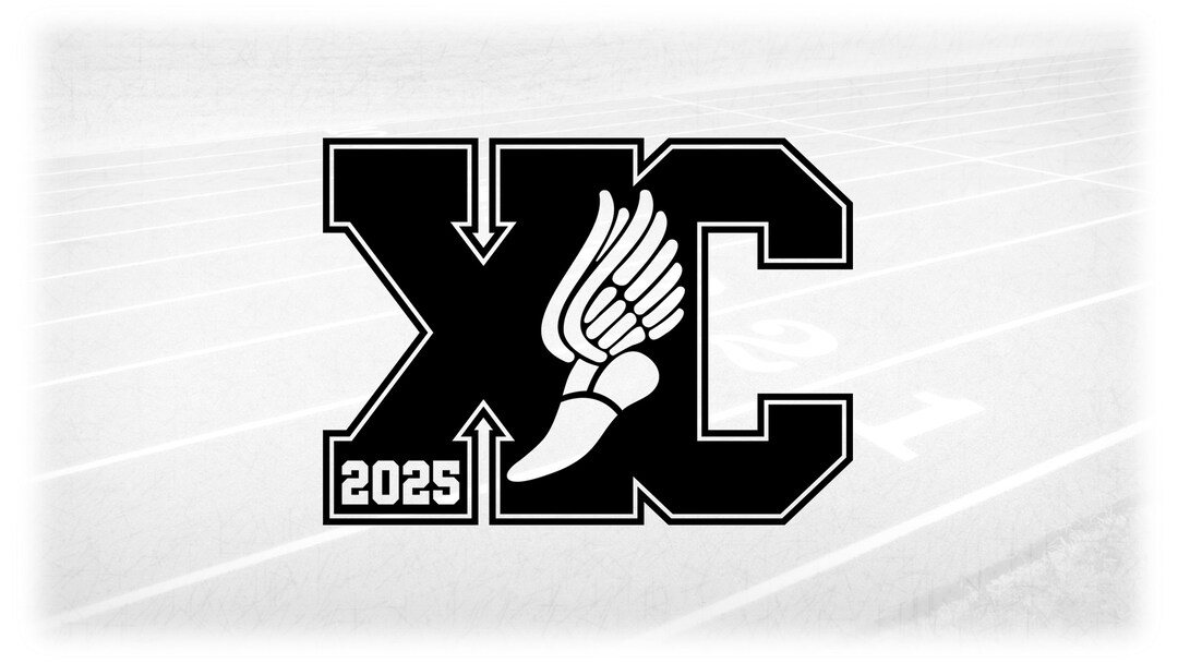 Sports Clipart: Black College Style Letters xc Standing for Cross ...
