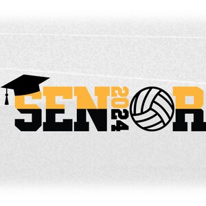 Sports Clipart: Black & Gold Word senior in - Etsy