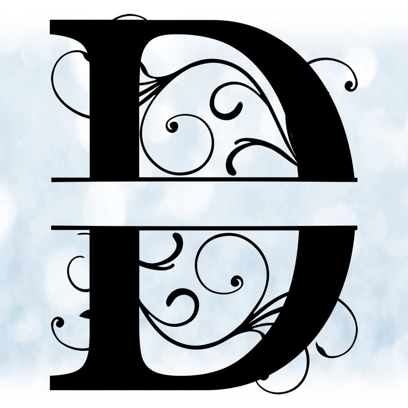 Monogram Letter D - Etsy