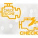Car/automotive Clipart: Simple Easy Hand Drawn Yellow Icons for Engine ...