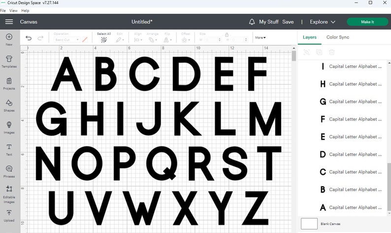 Word Clipart: Black Simple School Alphabet Letter Templates Grouped on ...