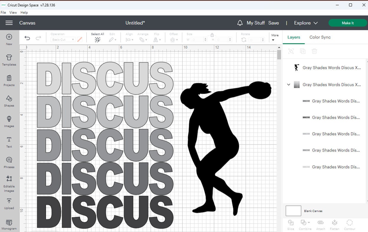 Sports Clipart: Track & Field Gray Shaded Words - Etsy