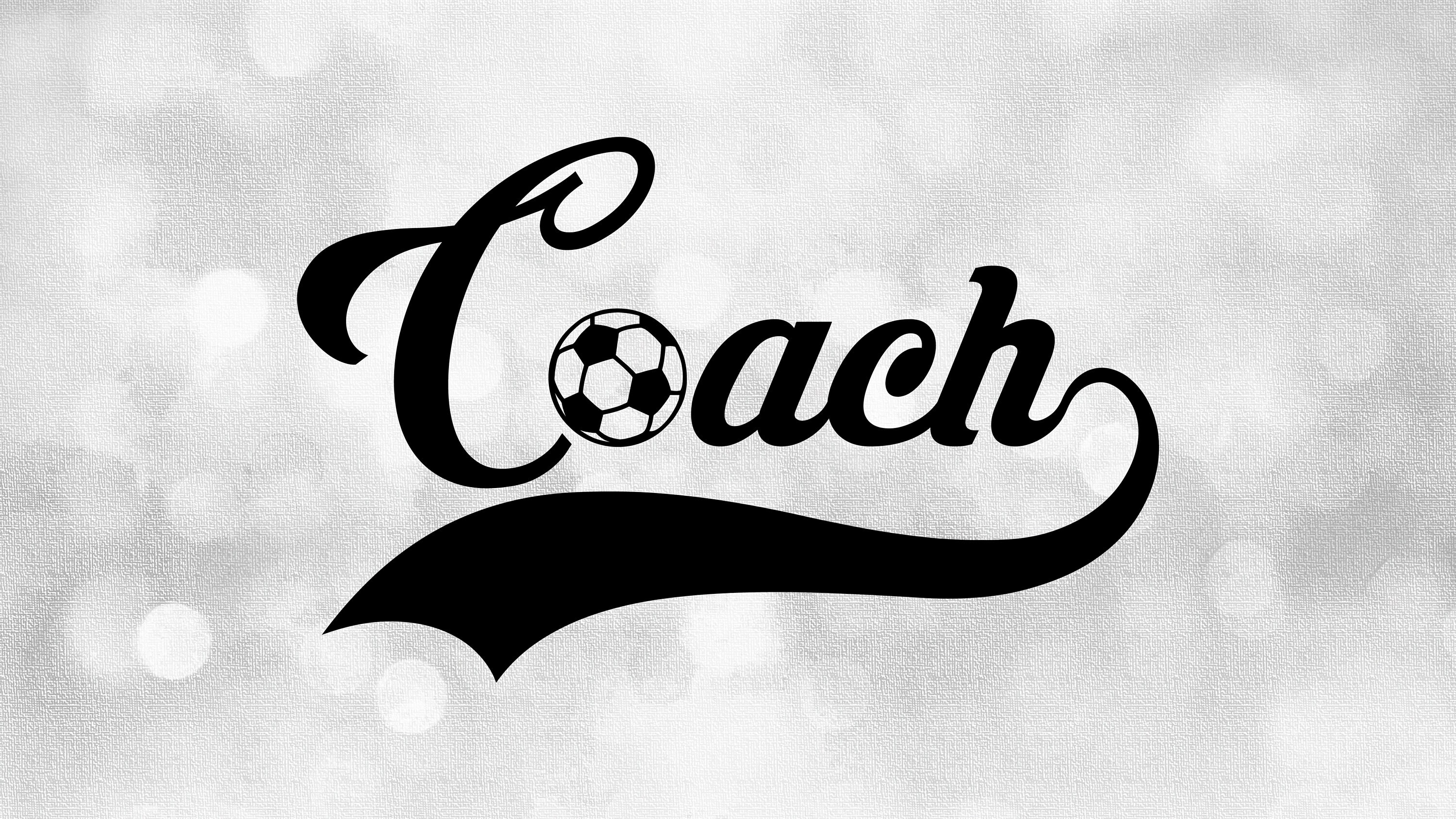 Sports Clipart: Word coach in Fancy Script Type | Etsy